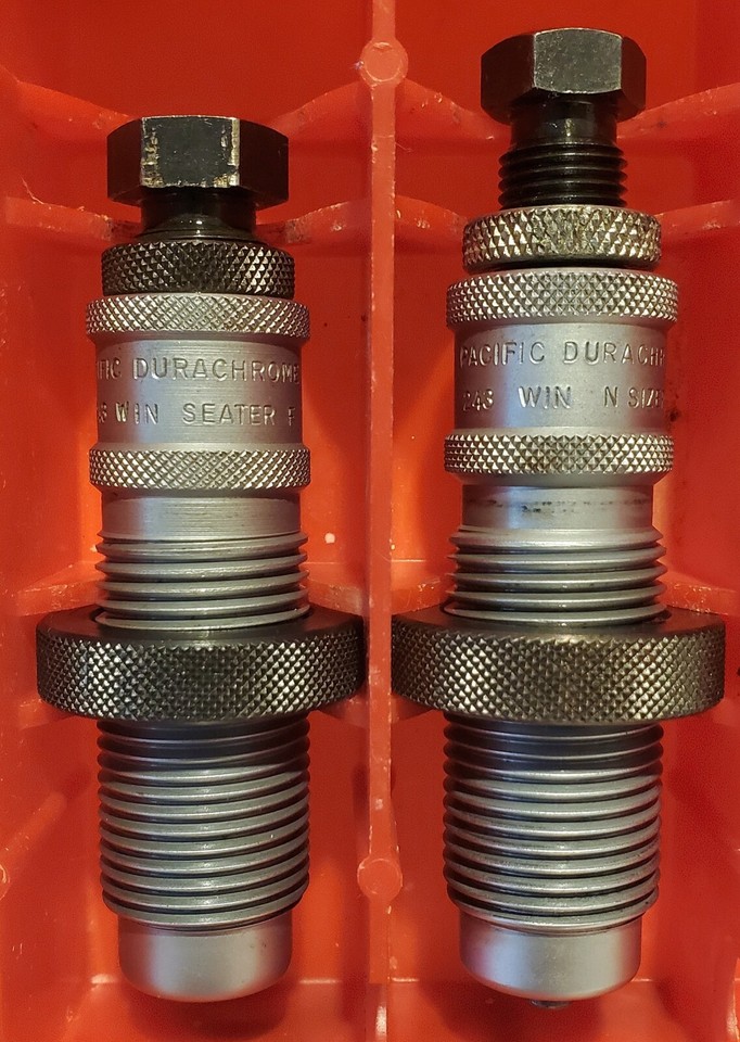 PACIFIC DURACHROME 243 WINCHESTER 2 DIE RELOADING DIE SET | eBay