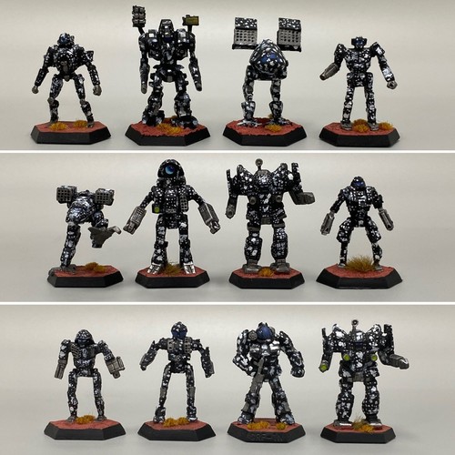 12 X BATTLETECH COMPANY MINIATURES MECHWARRIOR MECHS FASA IRON WIND RAL ...