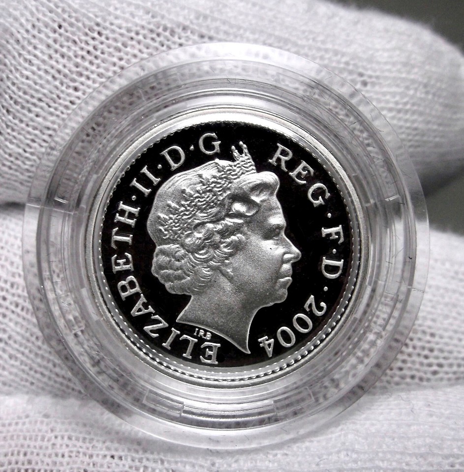 2004 United Kingdom Silver Proof Pattern Heraldic Beast - White Hart ...