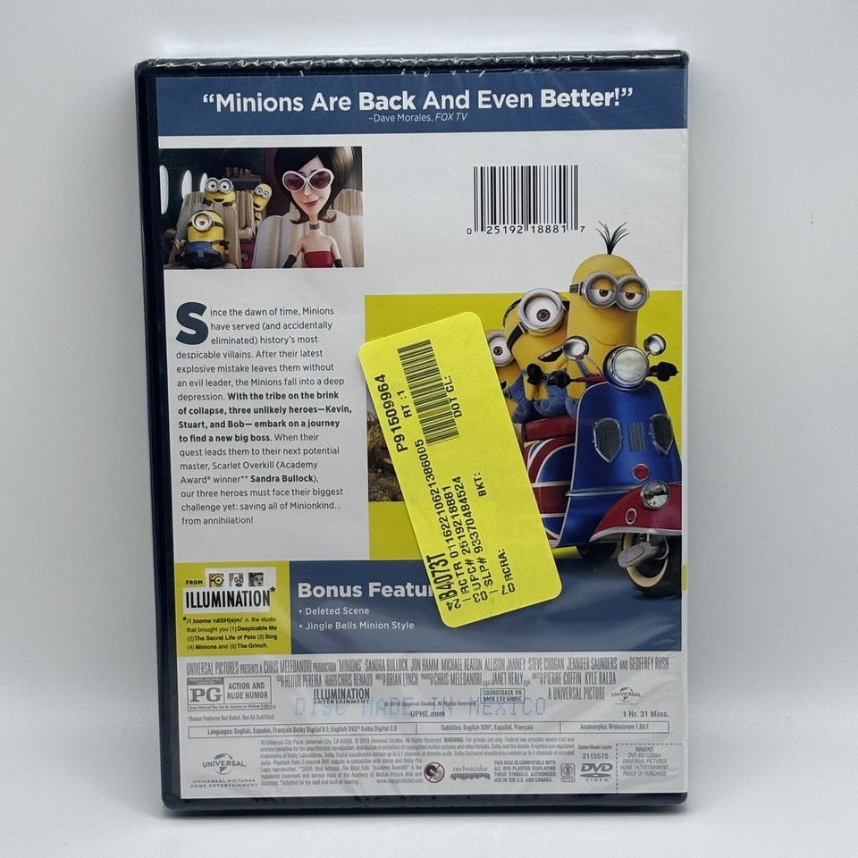 Minions (DVD, 2015) New/Sealed 25192188817| eBay