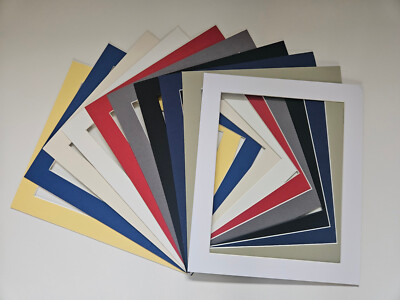 Pack of 5 or 10 Assorted coloured picture mounts - Available in many ...