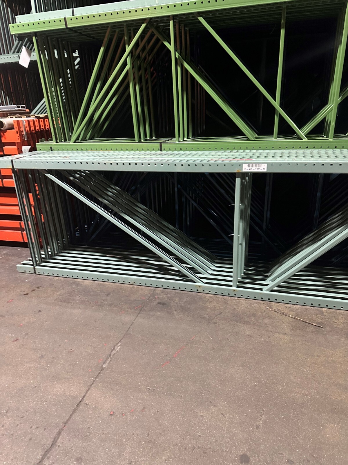 Used 12' x 42" Teardrop Uprights (Visit Website for All Warehouse Needs ...