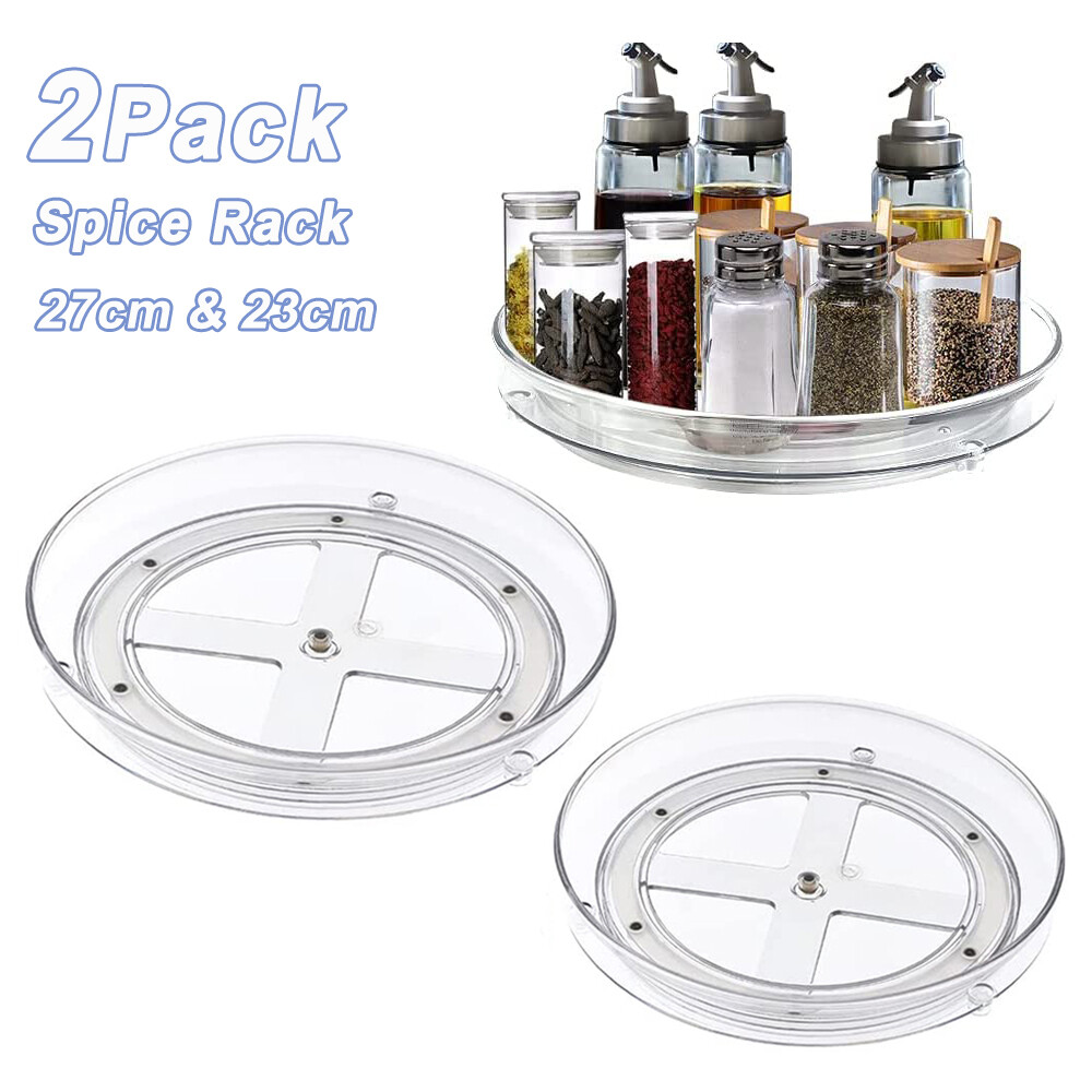 Stainless Steel Lazy Susan Spice Rack