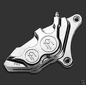Performance Machine Chrome Dual Disc 4 Piston Front Calipers 00-07 ...