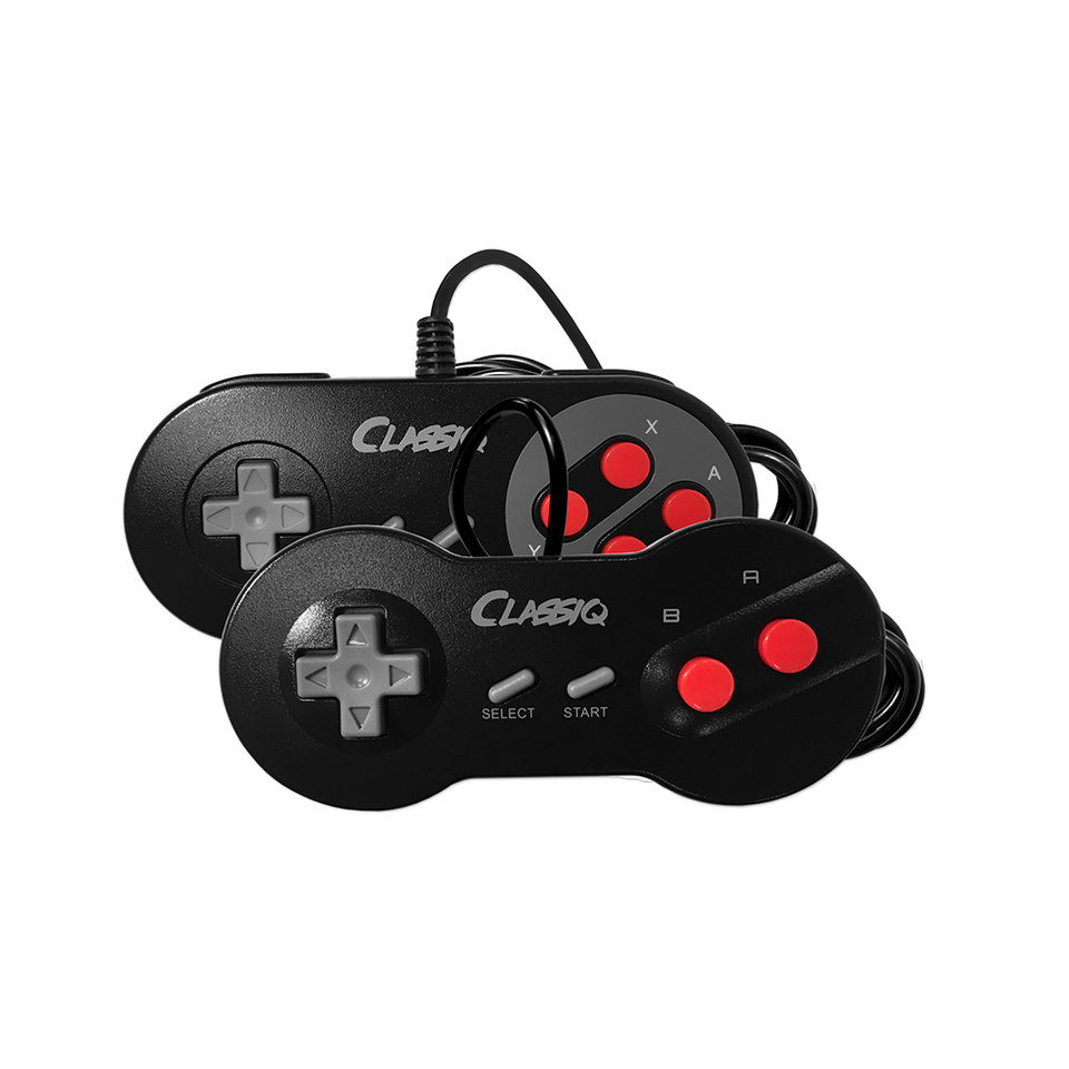 Classiq 2 HD 720p Twin Video Game System Black/Red for SNES/NES *OLD ...