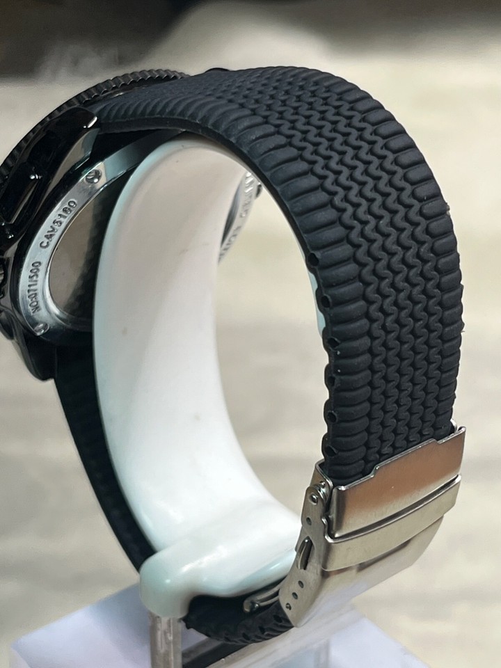 NEW Watch men's VW Beetle Speedometer Watch green luminous dial tire ...