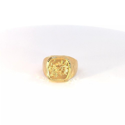 Dragon Unisex Gold Ring 18K Yellow Gold (NV3003235) | eBay