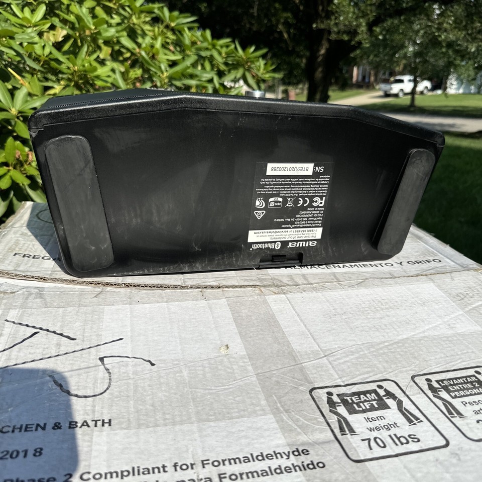 Aiwa Portable Bluetooth Speaker Exos-9, Power 100-240V Max 50/60Hz In ...