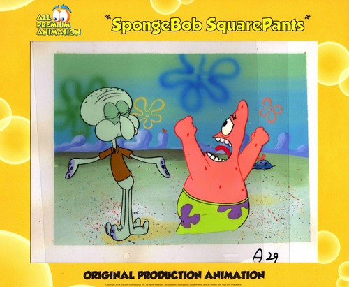 SPECIAL WOW ! THE VERY BEST ! Spongebob Production cels #10478 "PAPER" | eBay
