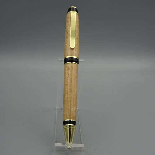HANDMADE BIG BEN CIGAR PEN with MAPLE BARREL and GOLD TRIM | eBay