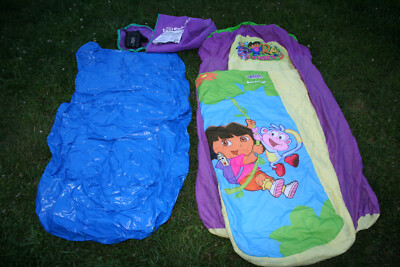 Toddler Dora The Explorer My First Ready Bed Sleeping Bag w/Air ...