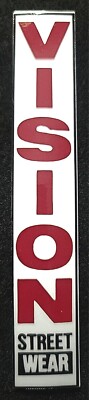 VISION STREET WEAR STICKER "STRAIT UP VISION" 5 1/2 X 1" GLOSSY | eBay