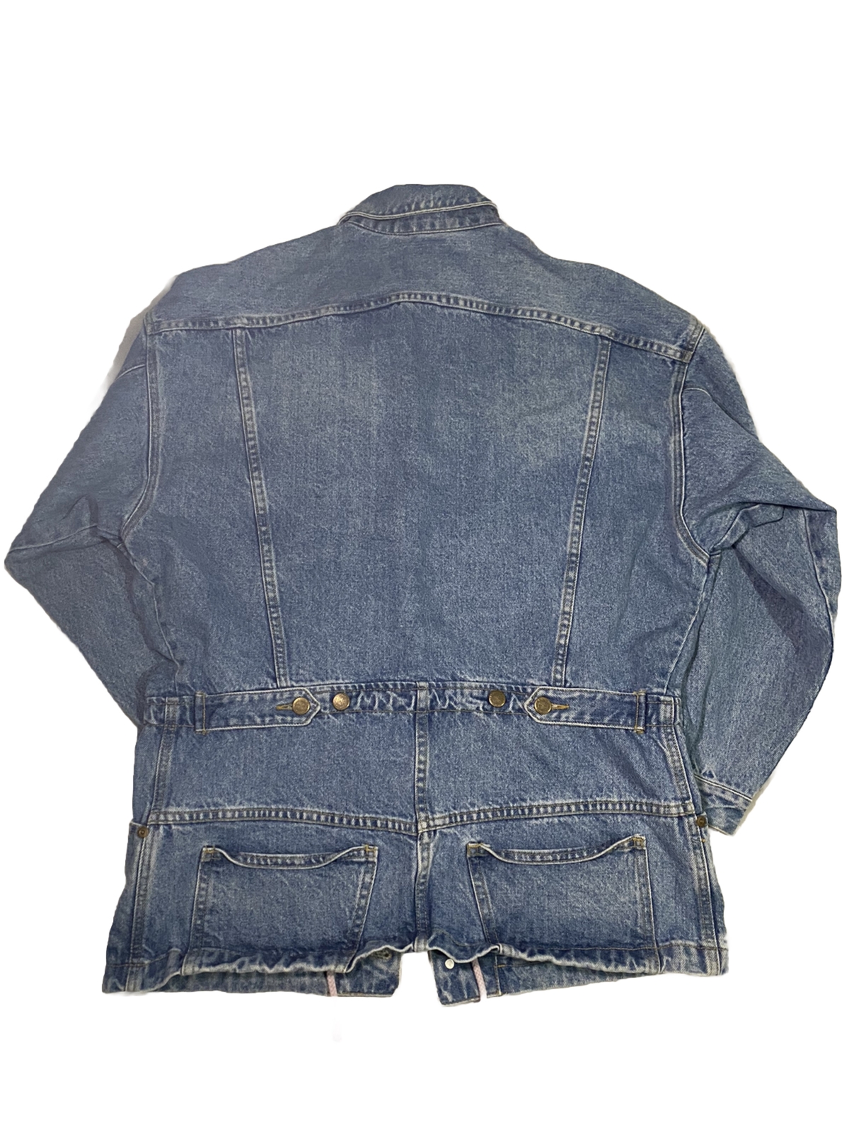 MENS VINTAGE DENIM JACKET BLUE JEAN BUTTON UP SIZE S | eBay