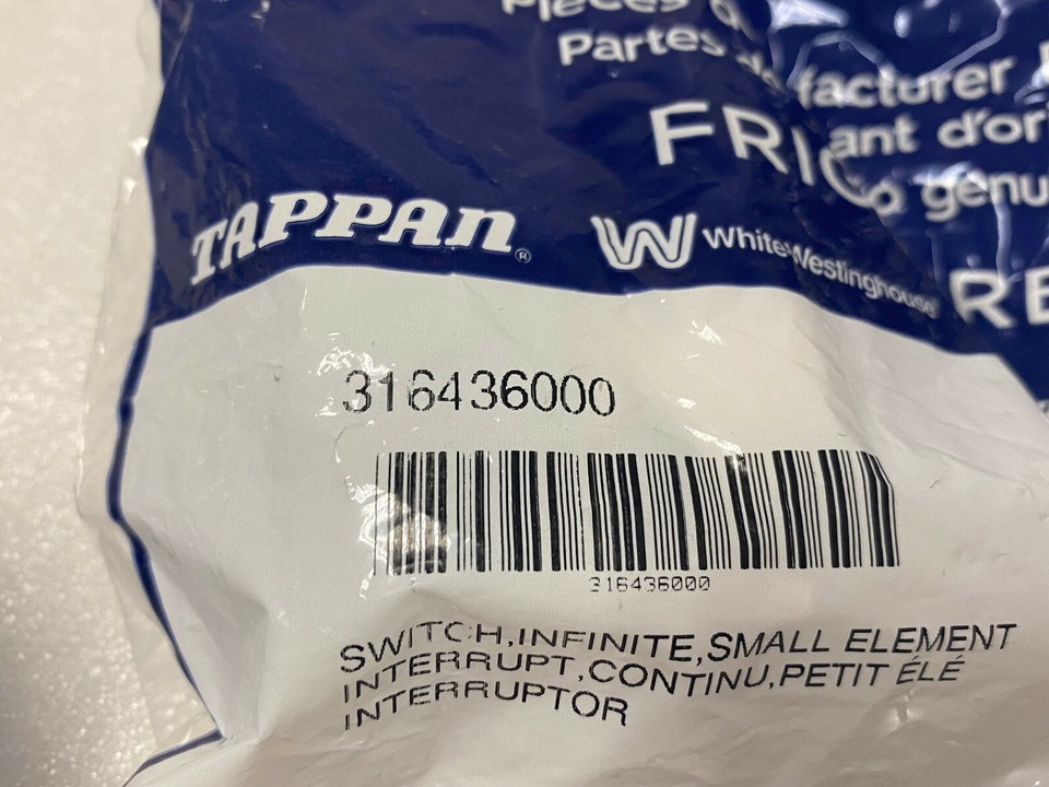 GENUINE OEM Frigidaire Range Surface Element Control Switch 316436000 ...