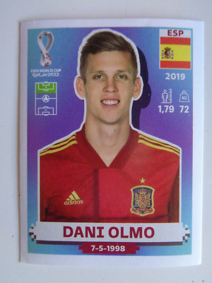 Dani OLMO spain ESP 16 PANINI Regular Sticker Qatar 2022 World cup QTY ...