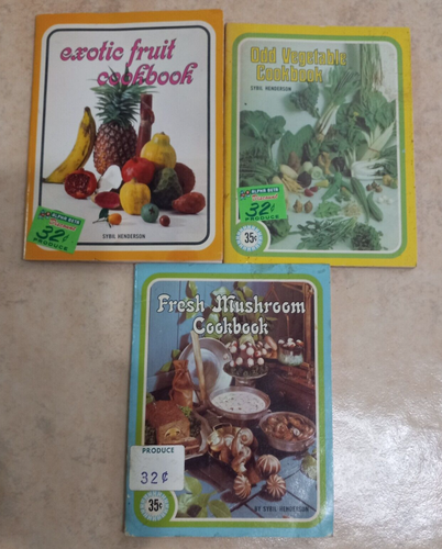 Odd Vegetable-Exotic Fruit-Fresh Mushroom Cookbook Booklets Sybil ...
