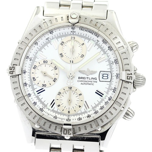 BREITLING Chronomat A13352 Date white Dial Automatic Men's Watch_885440 ...