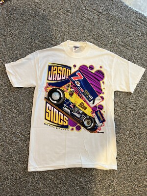 Vintage Jason Sides 7 Hunting Catalog Sprint Car Racing Shirt M | eBay