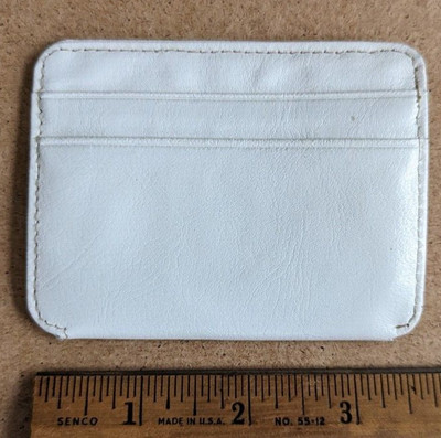 Buxton Slim Wallet ID & Credit Card Holder Cream Spare Key & Coin ...