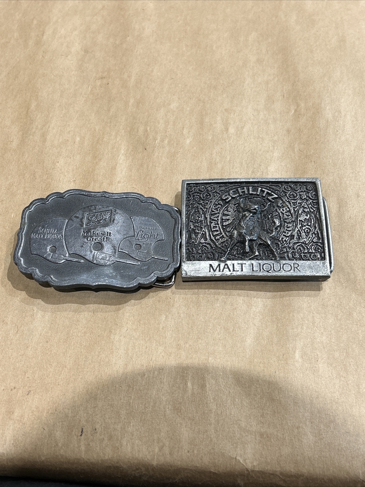 Schlitz Malt Liquor Belt Buckle Brewing Beer Lot Of 2 | eBay