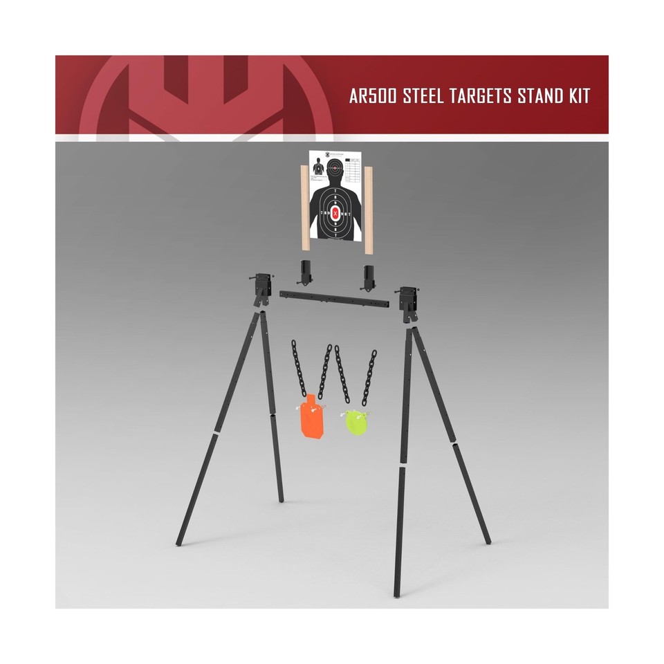 KNINE OUTDOORS AR500 Steel Target for Shooting Target Stand System Kit ...