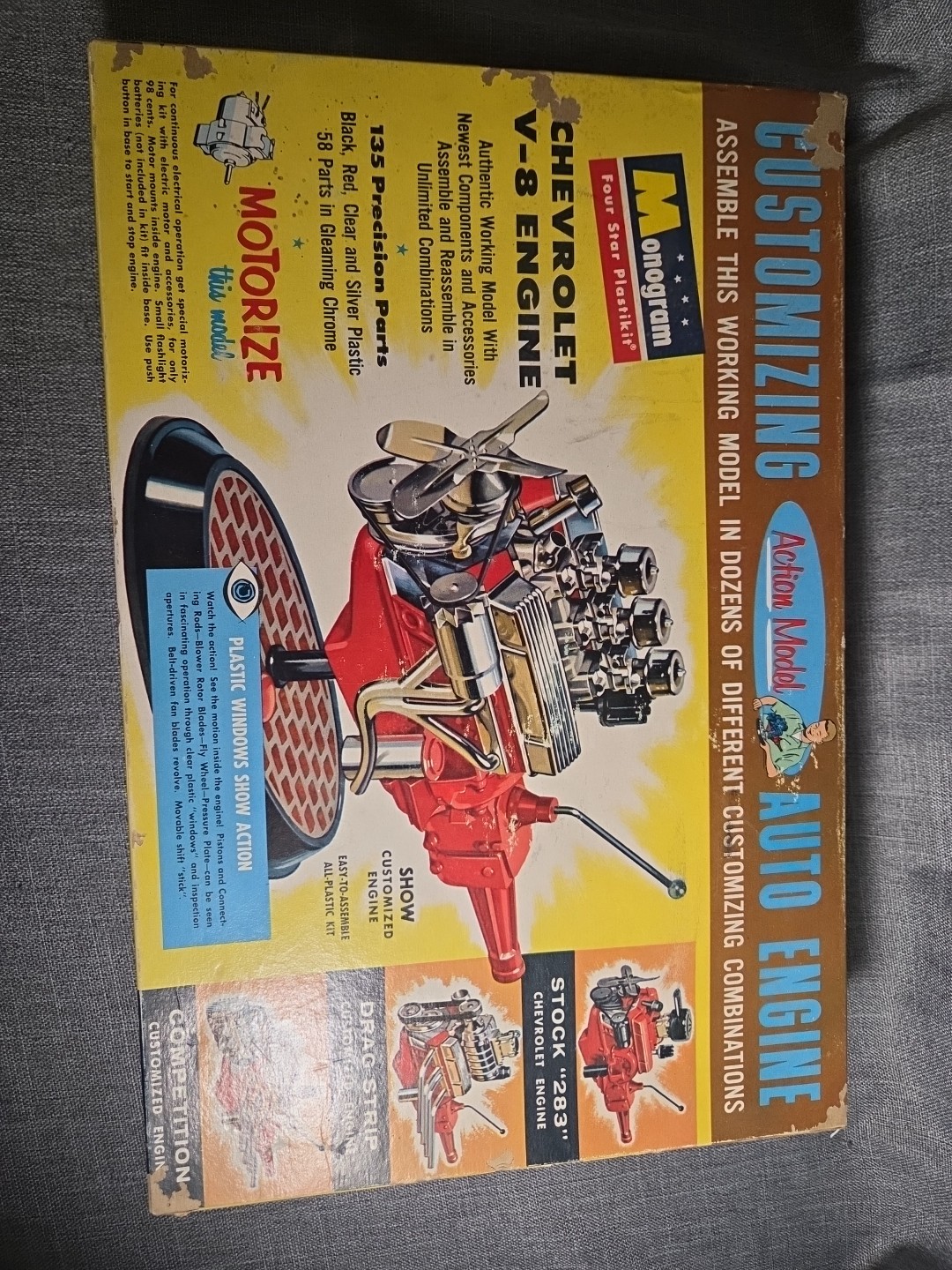 Vintage Mongram Customizing Auto Engine Kit Chevrolet V8 | eBay