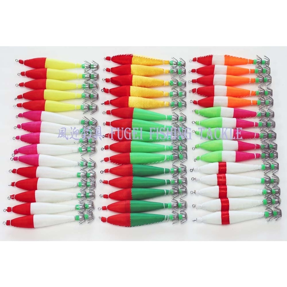 Squid fishing rig, glow-in-the-dark floating squid lure, size 4, 9 ...