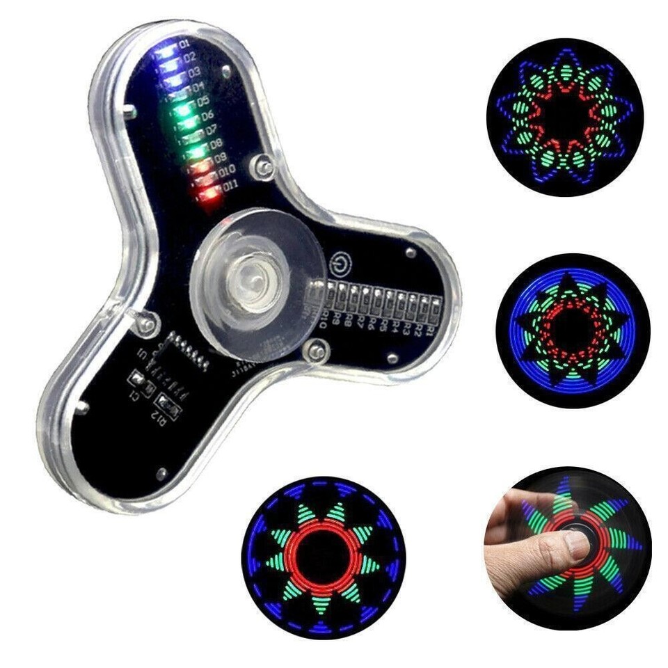 Fidget Spinner Rgb Electronic Smd Soldering Practice Training DIY Kit ...