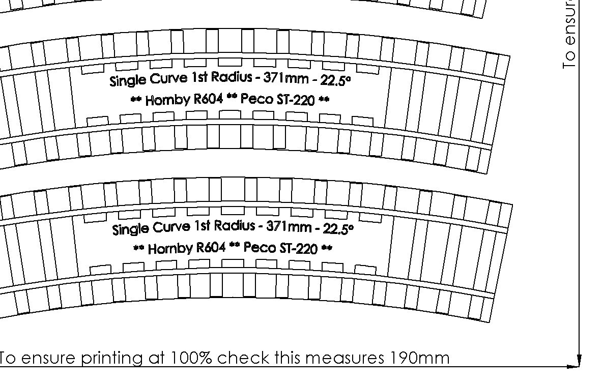Printable track templates for OO gauge - Hornby - Peco Setrack - PDF ...