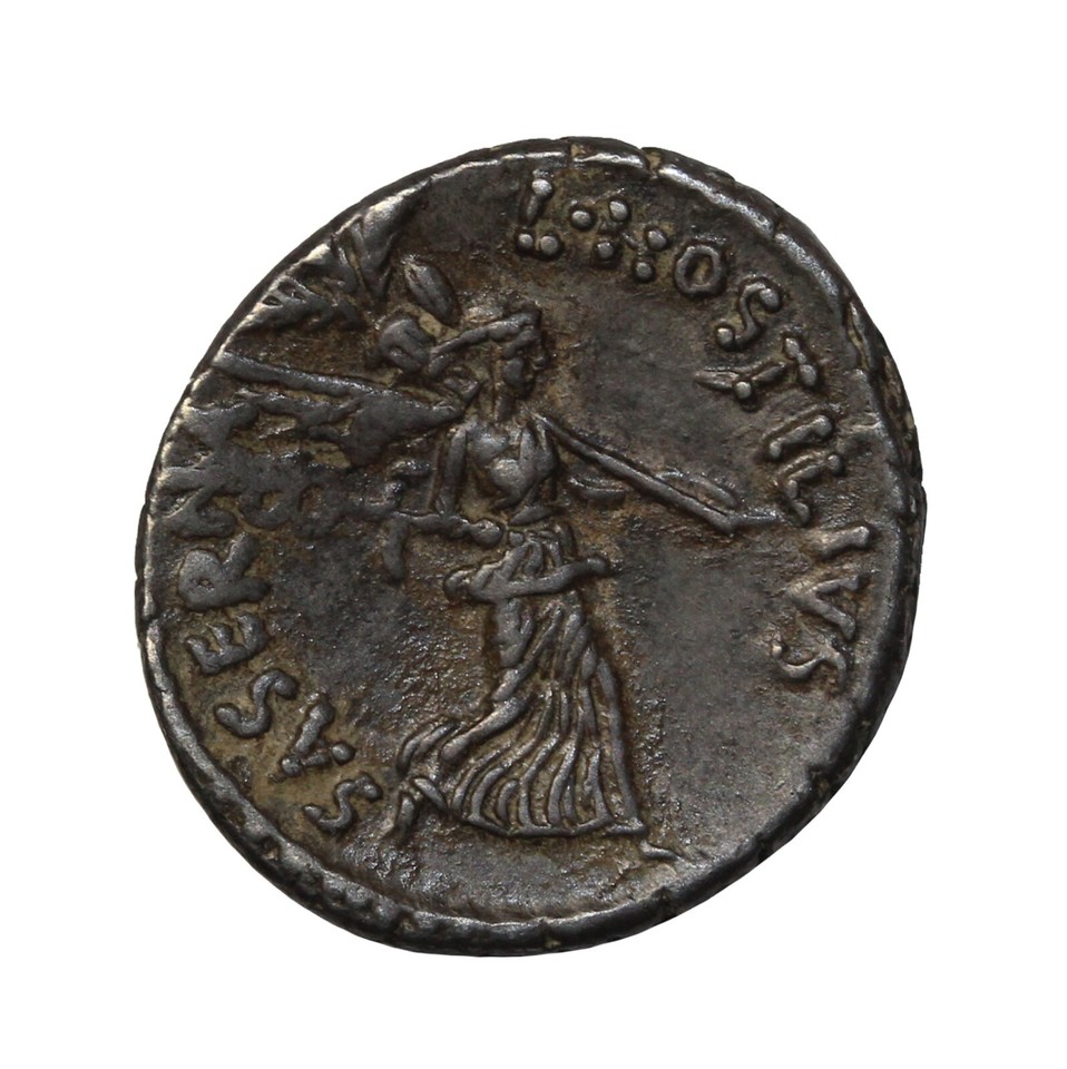 Roman Republic Silver Denarius L. Hostilius Saserna 55 BC Syd-951 ...