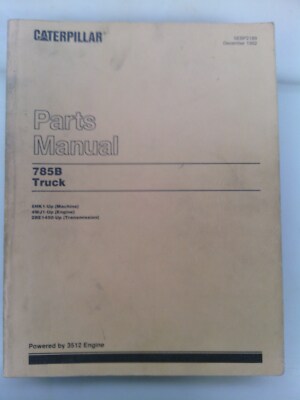 Caterpillar 785B Truck parts manual. Genuine Cat book. | eBay Australia