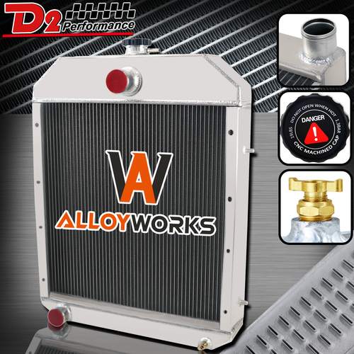 D81055 3 Row Radiator For Case-IH Backhoe 480D 480LL 580 Super D 580D ...