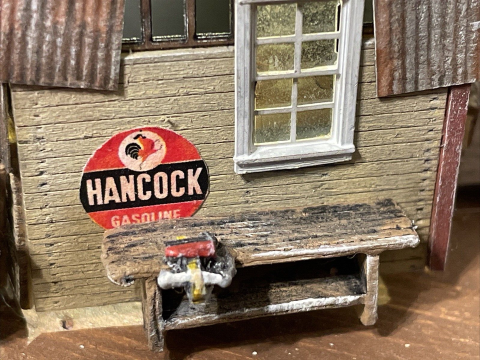 HO Train Model Lighted Built & Weathered HYPER-DETAILED Bull's Salvage ...