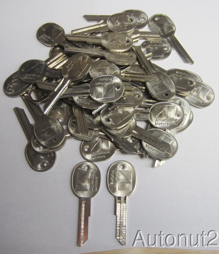 American Motors AMC keys lot of 30 NOS original 1970 1971 1972 1973 ...