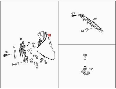 Genuine MERCEDES W176 A-CLASS Outer Tail Light Rear Lamp Right ...