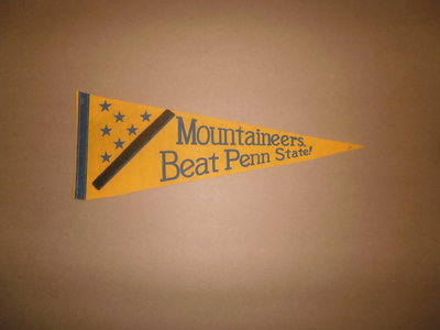 NCAA Mountaineers Beat Penn State! Vintage Logo Pennant | eBay