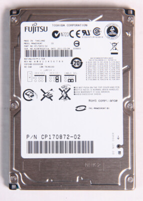 Fujitsu MHW2040AT 40GB 2.5" Laptop HDD Hard Drive 4200RPM 8MB Cache | eBay