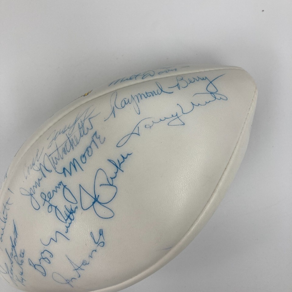 1958 Baltimore Colts NFL Champs Team Signed Football Johnny Unitas ...