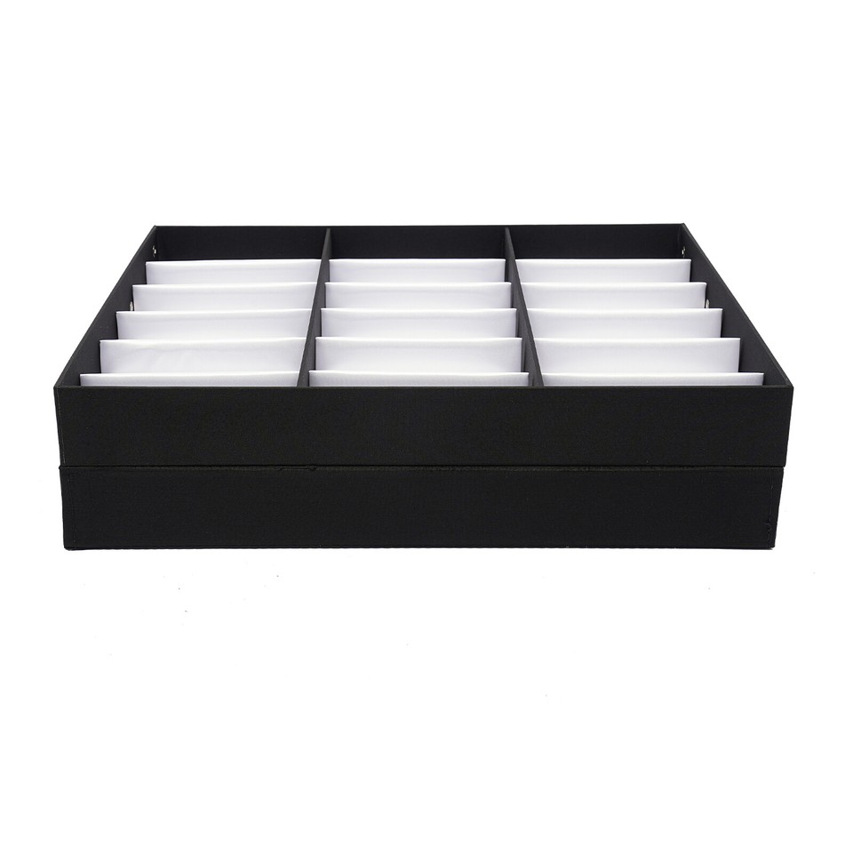 3PCS 18 Slot Grid Sunglasses Glasses Organizer Eyewear Display Case ...