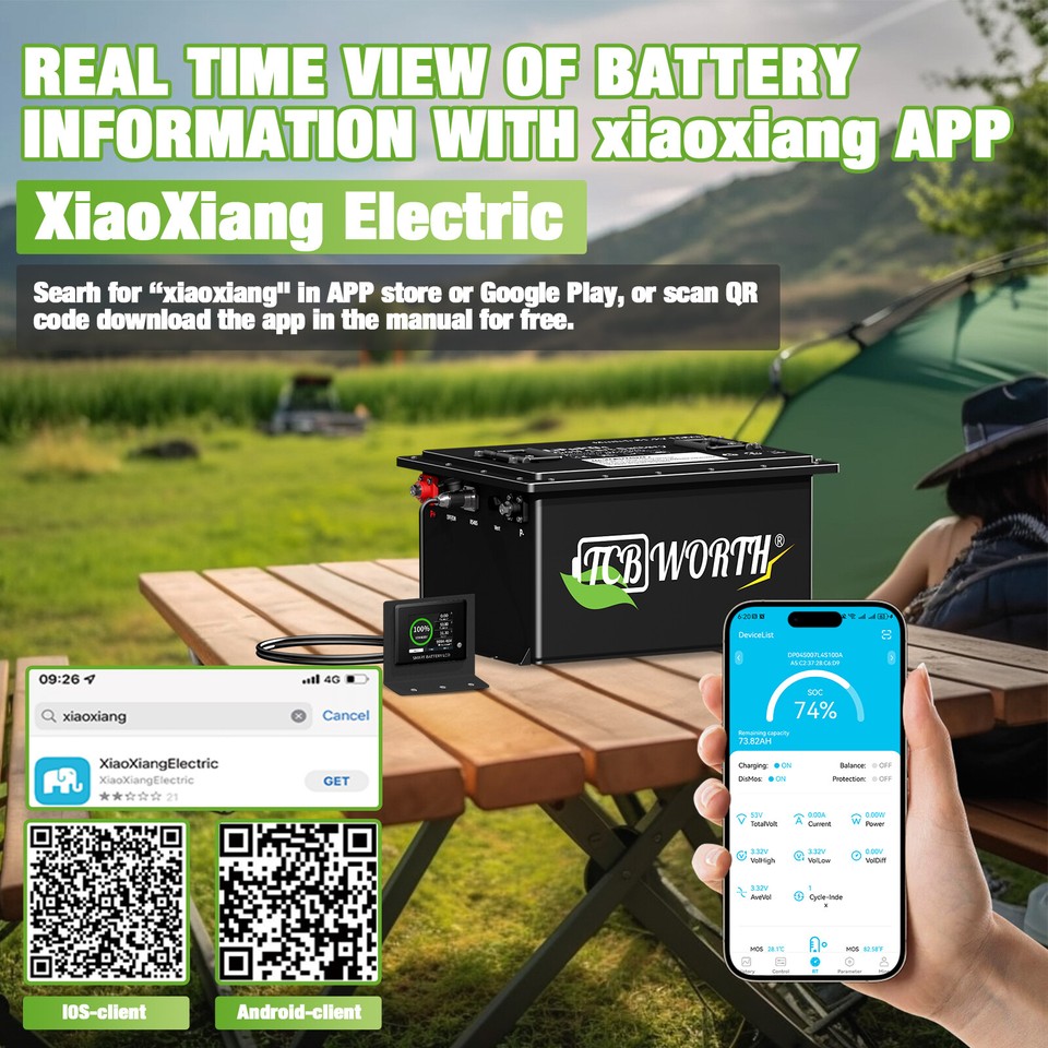 48V 105Ah Lithium LiFePO4 Battery Golf Cart BMS 10Year WARRANTY 15000 ...