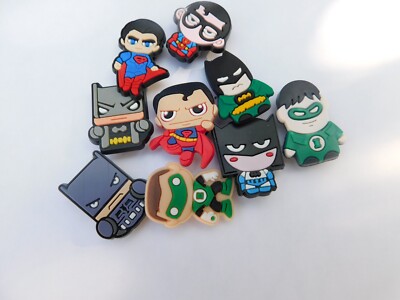 Rubber Clog style Shoe Charms Set of 9 DC Comics Characters | eBay
