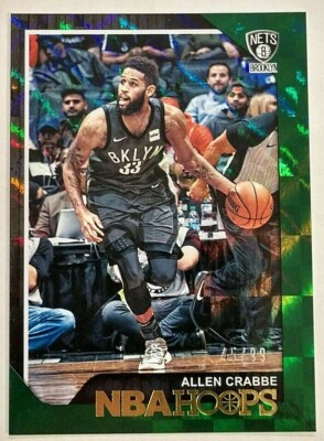 2018-19 Panini Hoops Green Allen Crabbe card #128 /99 BROOKLYN NETS # ...