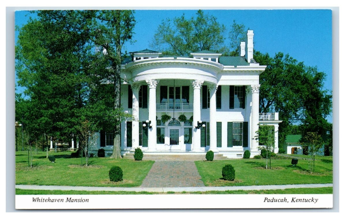 Paducah Kentucky Whitehaven Mansion Victorian Home Vintage Postcard ...