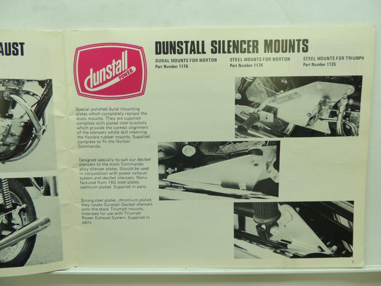 Dunstall Power Parts Catalog Fairing Honda 900 CB750 Norton Commando ...