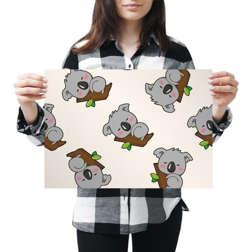 A3 - Lazy Koala Bear Australia Poster 42X29.7cm280gsm #15617 | eBay