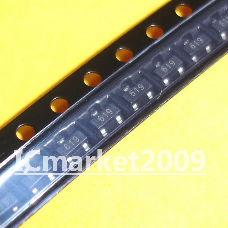 50 PCS FMMT619TA SOT-23 FMMT619 619 SMD 50V NPN Low Saturation ...