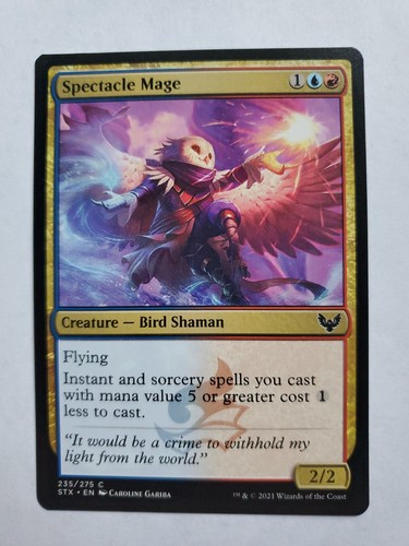 MTG Magic The Gathering Card Spectacle Mage Creature Bird Shaman ...