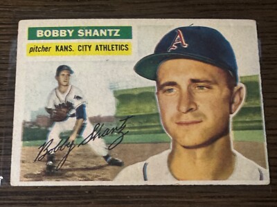 1956 Topps Bobby Shantz (Kansas City Athletics) #261 EX - Free Shipping ...