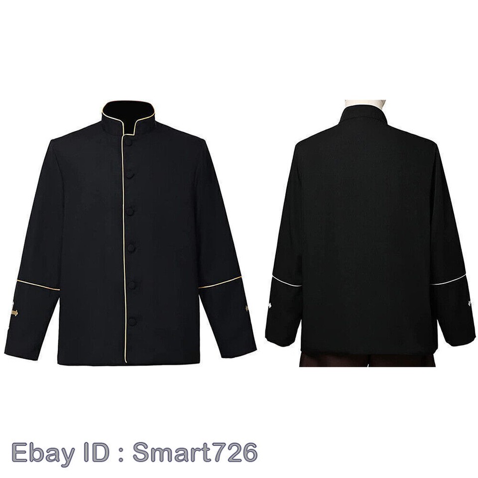 Clergy Men's Coat Men's Priest Jacket Pastor Preacher Minister Clerical ...