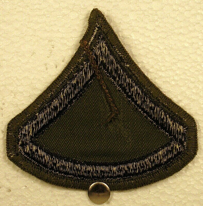 US Army Private First Class Large Rank Insignia Patch Pair Olive Drab ...